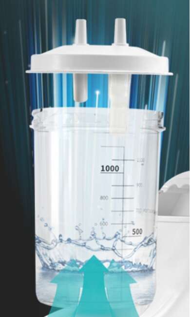 Canister with Lid for FOLEE Portable Phlegm Suction - Model H003-A ...